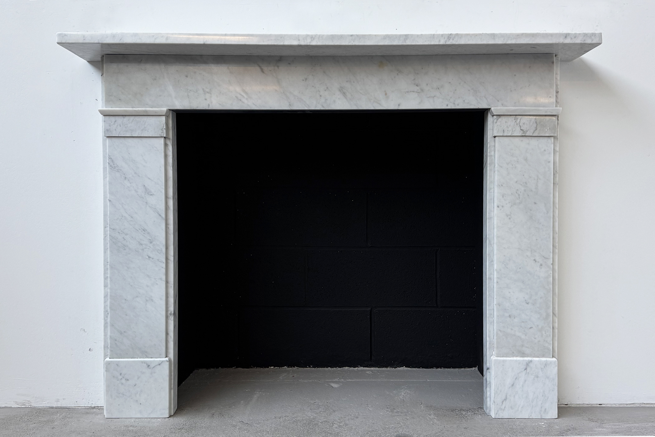 Antique Victorian Carrara marble fireplace surround | Nostalgia