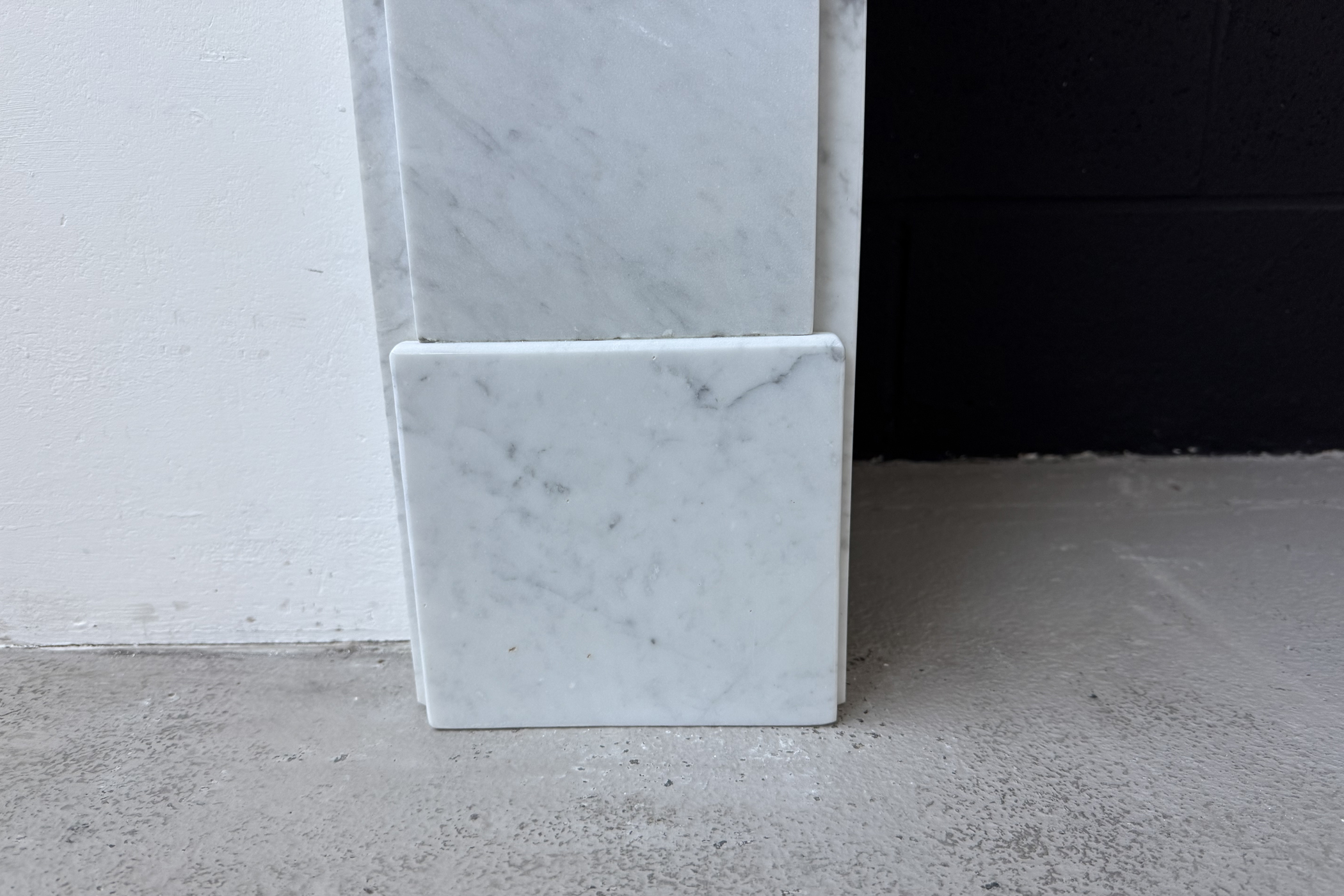 Antique Victorian Carrara marble fireplace surround | Nostalgia