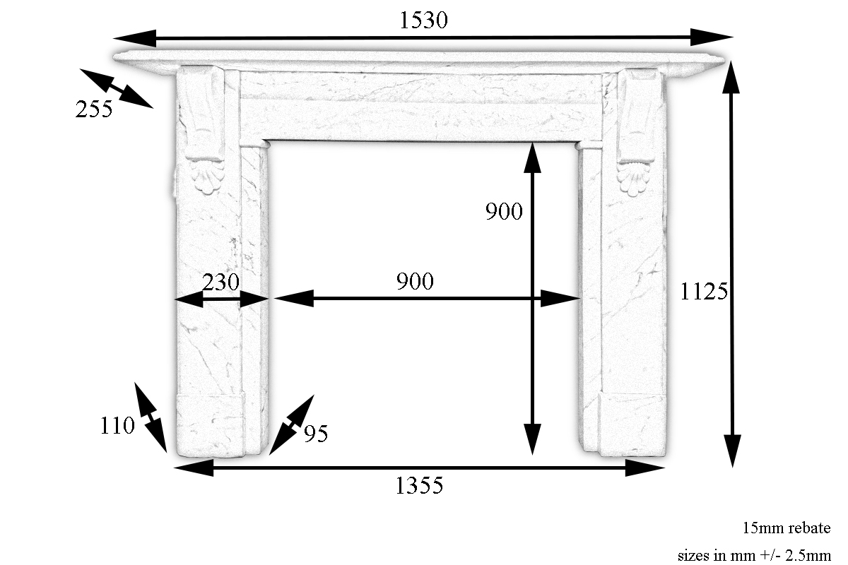 Reclaimed Victorian Corbelled Marble Fireplace Surround | Nostalgia
